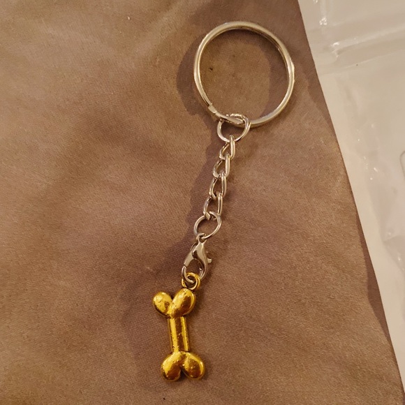 Accessories | Gold Dog Bone Keychain | Poshmark